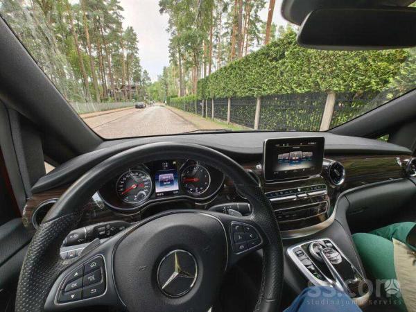 Red Mercedes-Benz V 300 2019 in Riga, with an engine capacity of 1.95 L and mileage of 64 thousand km for 46900 €, photo 4 on AUTOMOTO.COM.LV