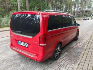 Red Mercedes-Benz V 300 2019 in Riga, with an engine capacity of 1.95 L and mileage of 64 thousand km for 46900 €, photo 11 on AUTOMOTO.COM.LV