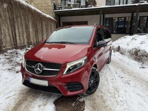 Sarkans Mercedes-Benz V 300 2020 Viļņa, ar dzinēja tilpumu 1.95 L un nobraukumu 124 tūkst. km par 49999 €, foto 2 vietnē AUTOMOTO.COM.LV