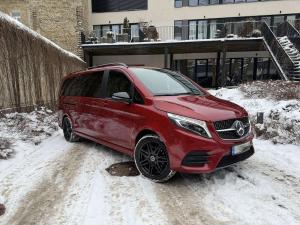 Sarkans Mercedes-Benz V 300 2020 Viļņa, ar dzinēja tilpumu 1.95 L un nobraukumu 124 tūkst. km par 49999 €, foto 4 vietnē AUTOMOTO.COM.LV