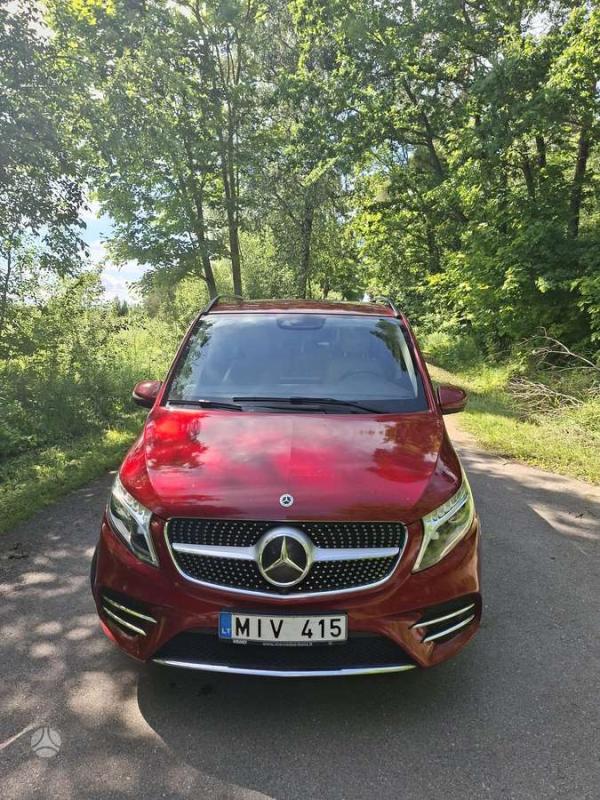 Sarkans Mercedes-Benz V 300 2022 Kauņa, ar dzinēja tilpumu 1.95 L un nobraukumu 150 tūkst. km par 53500 €, foto 6 vietnē AUTOMOTO.COM.LV