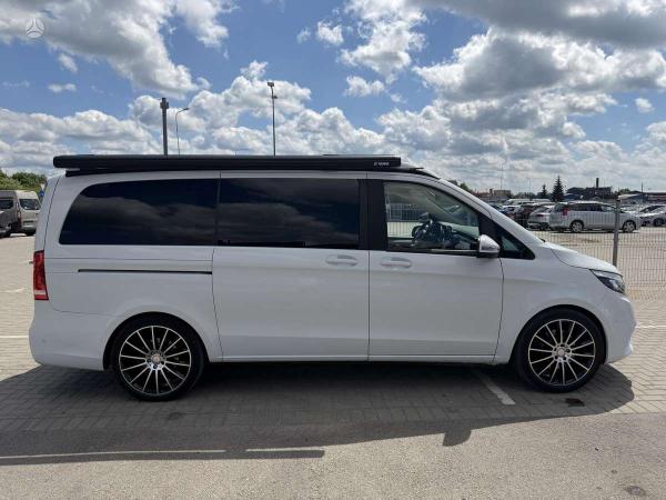 White Mercedes-Benz V 300 2020 in Palanga, with an engine capacity of 2.00 L and mileage of 148 thousand km for 51900 €, photo 1 on AUTOMOTO.COM.LV