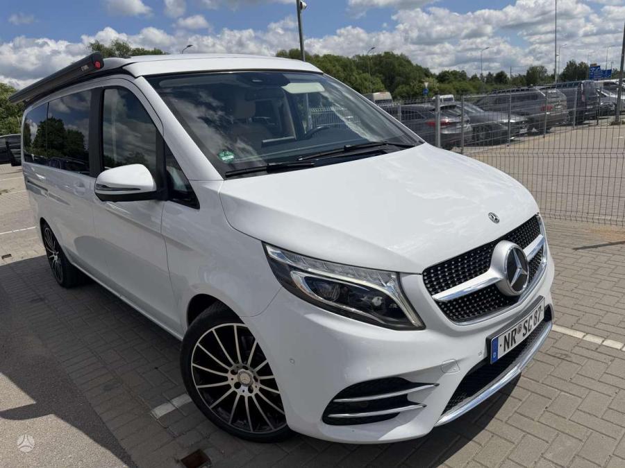 White Mercedes-Benz V 300 2020 in Palanga, with an engine capacity of 2.00 L and mileage of 148 thousand km for 51900 €, photo 6 on AUTOMOTO.COM.LV