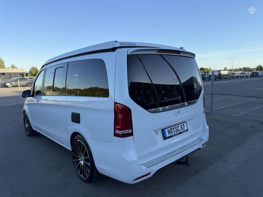 White Mercedes-Benz V 300 2020 in Palanga, with an engine capacity of 2.00 L and mileage of 148 thousand km for 51900 €, photo 7 on AUTOMOTO.COM.LV