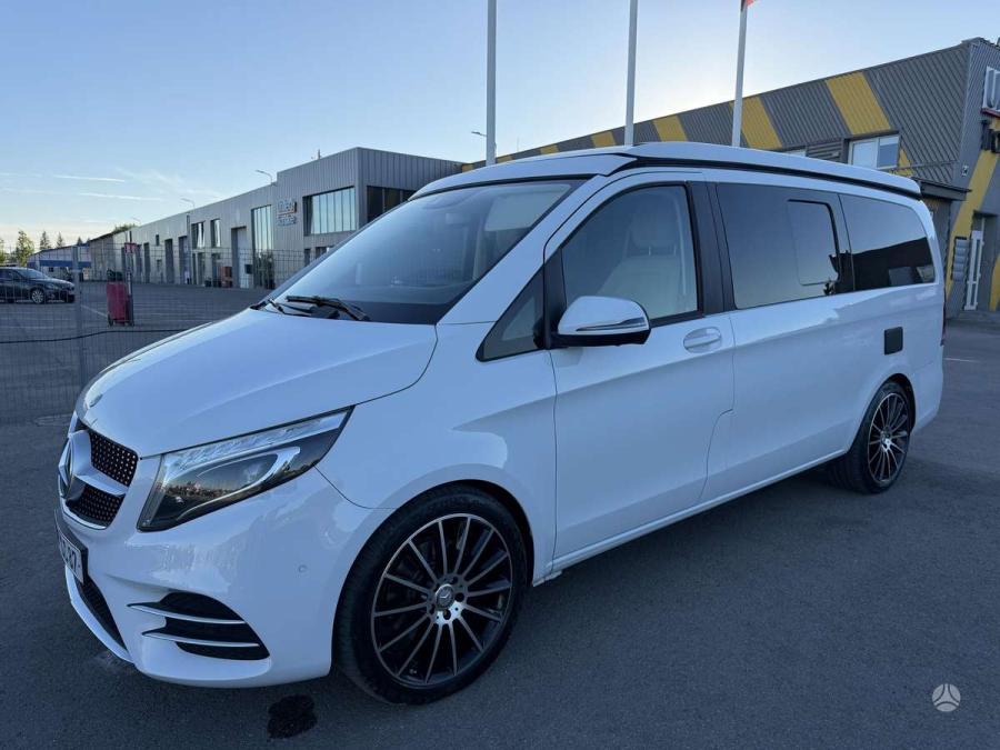 White Mercedes-Benz V 300 2020 in Palanga, with an engine capacity of 2.00 L and mileage of 148 thousand km for 51900 €, photo 11 on AUTOMOTO.COM.LV