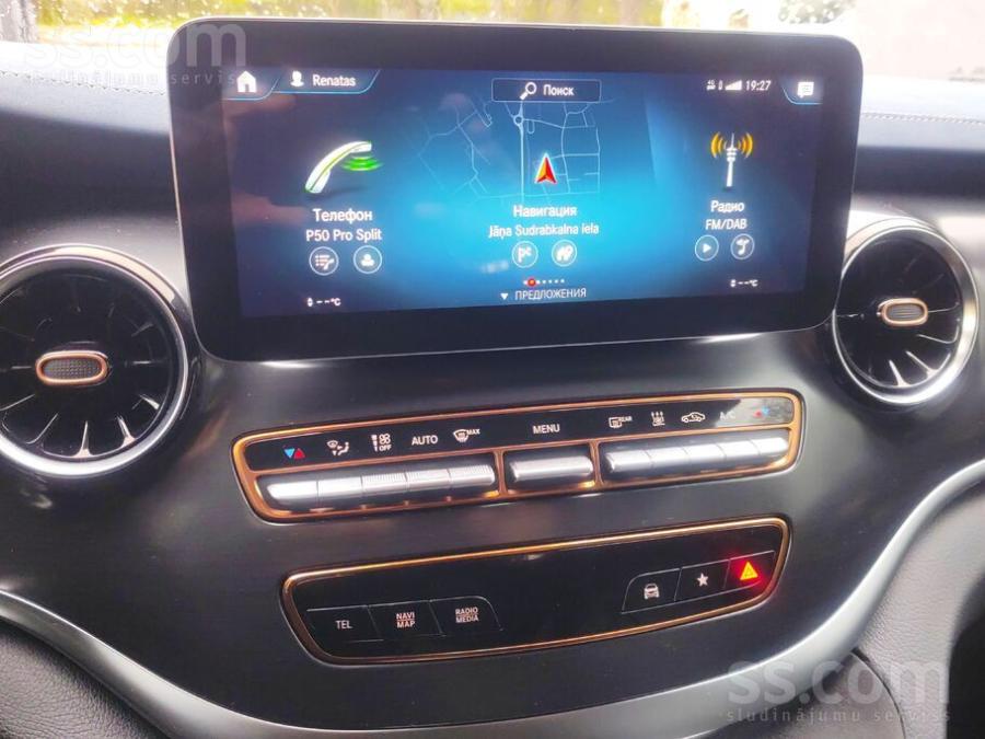 Balts Mercedes-Benz V 300 2021 Jūrmala, ar dzinēja tilpumu 2.00 L un nobraukumu 81 tūkst. km par 36500 €, foto 34 vietnē AUTOMOTO.COM.LV