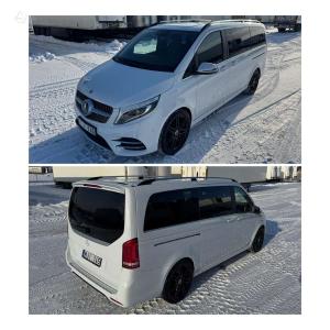 White Mercedes-Benz V 300 2020 in Vilnius, with an engine capacity of 1.95 L and mileage of 92 thousand km for 49450 €, photo 8 on AUTOMOTO.COM.LV