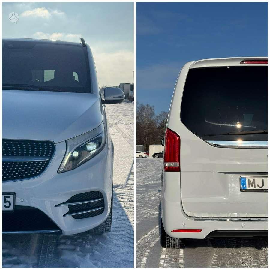 White Mercedes-Benz V 300 2020 in Vilnius, with an engine capacity of 1.95 L and mileage of 92 thousand km for 49450 €, photo 11 on AUTOMOTO.COM.LV