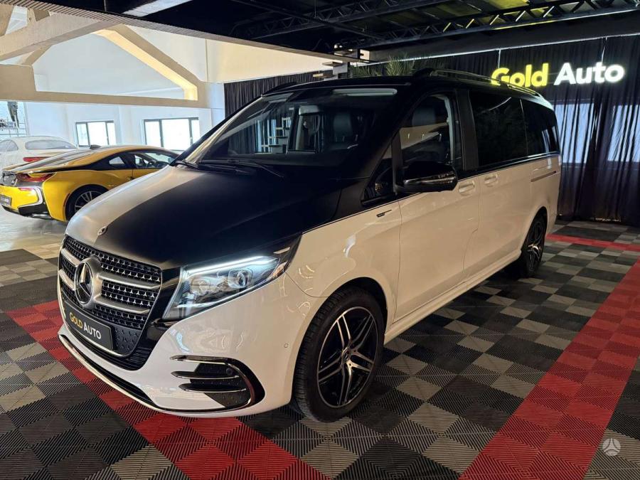 Balts Mercedes-Benz V 300 2021 Viļņa, ar dzinēja tilpumu 1.95 L un nobraukumu 79 tūkst. km par 70000 €, foto 1 vietnē AUTOMOTO.COM.LV