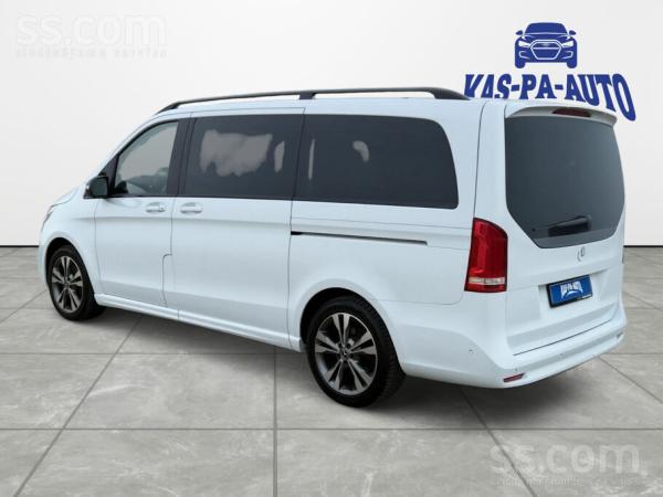 White Mercedes-Benz V 300 2021 in Riga, with an engine capacity of 2.00 L and mileage of 143 thousand km for 50900 €, photo 7 on AUTOMOTO.COM.LV