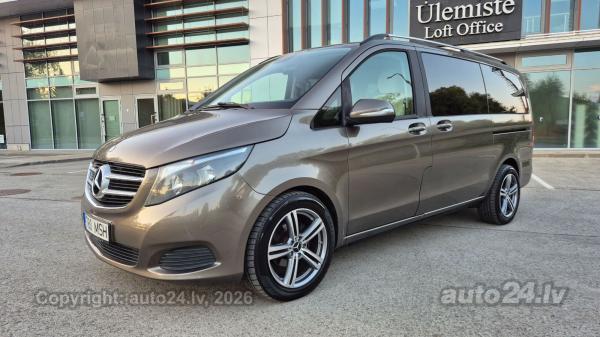 Beige Mercedes-Benz V-Class 2014 in Tallinn, with an engine capacity of 2.10 L and mileage of 348 thousand km for 22000 €, photo 1 on AUTOMOTO.COM.LV