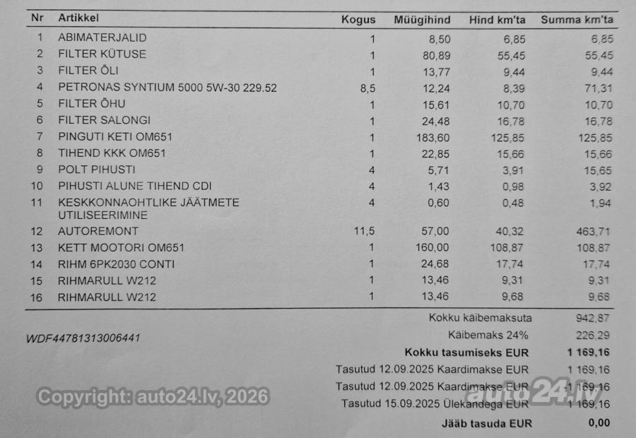 Бежевый Мерседес В-Класс 2014 в Таллин, объемом двигателя 2.10 л и пробегом 348 тыс. км за 22000 €, фото 18 на AUTOMOTO.COM.LV