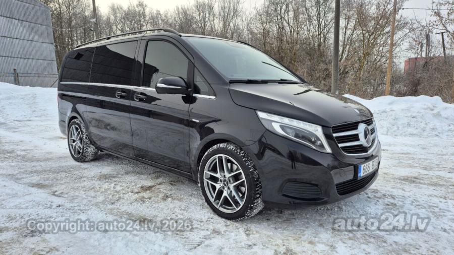 Black Mercedes-Benz V-Class 2014 in Tallinn, with an engine capacity of 2.10 L and mileage of 281 thousand km for 28000 €, photo 2 on AUTOMOTO.COM.LV