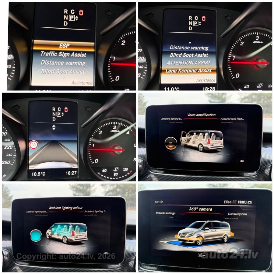 Melns Mercedes-Benz V-Class 2014 Tallina, ar dzinēja tilpumu 2.10 L un nobraukumu 370 tūkst. km par 280 €, foto 17 vietnē AUTOMOTO.COM.LV