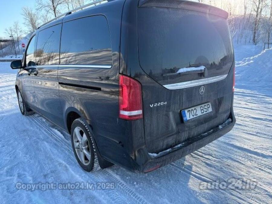 Black Mercedes-Benz V-Class 2016 in Tallinn, with an engine capacity of 2.10 L and mileage of 182 thousand km for 25000 €, photo 6 on AUTOMOTO.COM.LV
