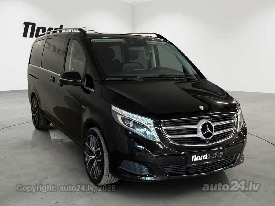 Black Mercedes-Benz V-Class 2016 in Tallinn, with an engine capacity of 2.10 L and mileage of 208 thousand km for 29900 €, photo 6 on AUTOMOTO.COM.LV