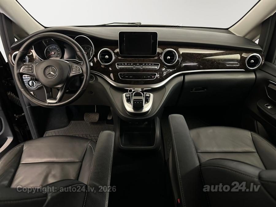 Black Mercedes-Benz V-Class 2016 in Tallinn, with an engine capacity of 2.10 L and mileage of 208 thousand km for 29900 €, photo 13 on AUTOMOTO.COM.LV