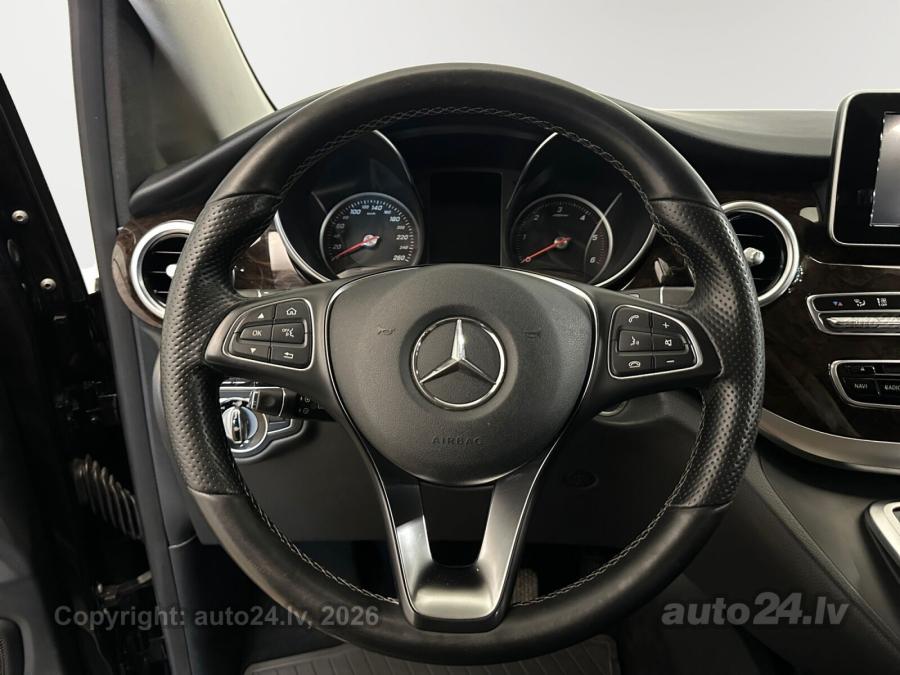 Black Mercedes-Benz V-Class 2016 in Tallinn, with an engine capacity of 2.10 L and mileage of 208 thousand km for 29900 €, photo 14 on AUTOMOTO.COM.LV
