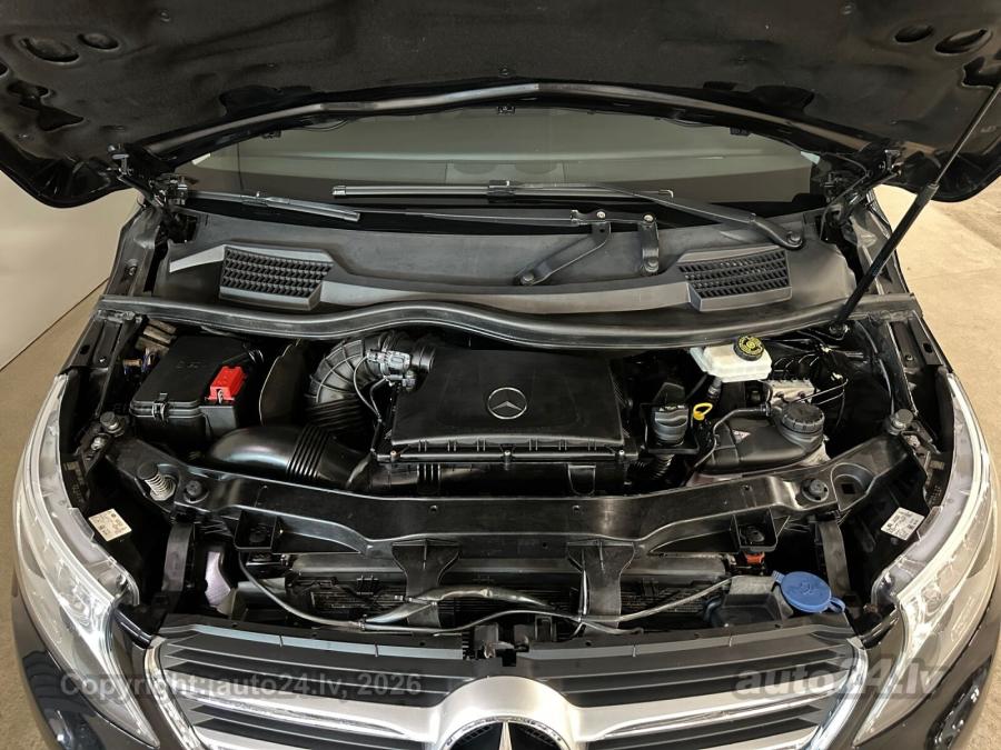 Black Mercedes-Benz V-Class 2016 in Tallinn, with an engine capacity of 2.10 L and mileage of 208 thousand km for 29900 €, photo 20 on AUTOMOTO.COM.LV