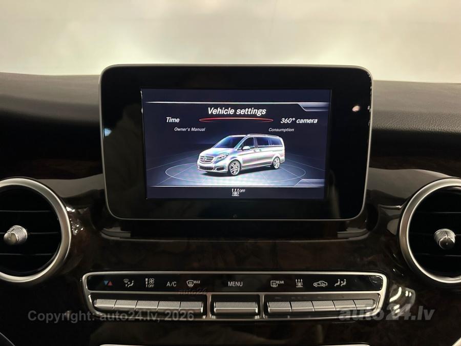 Black Mercedes-Benz V-Class 2016 in Tallinn, with an engine capacity of 2.10 L and mileage of 208 thousand km for 29900 €, photo 21 on AUTOMOTO.COM.LV