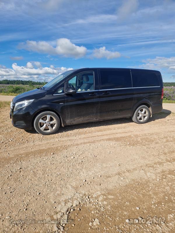 Black Mercedes-Benz V-Class 2016 in Tallinn, with an engine capacity of 2.10 L and mileage of 270 thousand km for 30000 €, photo 1 on AUTOMOTO.COM.LV