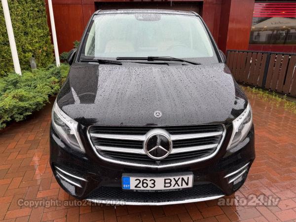 Black Mercedes-Benz V-Class 2018 in Tallinn, with an engine capacity of 2.10 L and mileage of 97 thousand km for 47500 €, photo 1 on AUTOMOTO.COM.LV