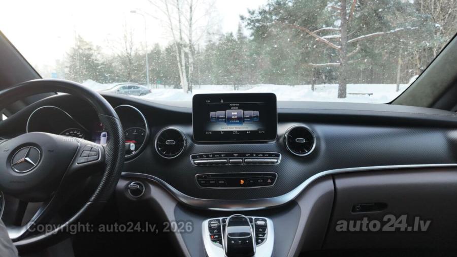 Black Mercedes-Benz V-Class 2019 in Tallinn, with an engine capacity of 2.00 L and mileage of 147 thousand km for 47200 €, photo 14 on AUTOMOTO.COM.LV