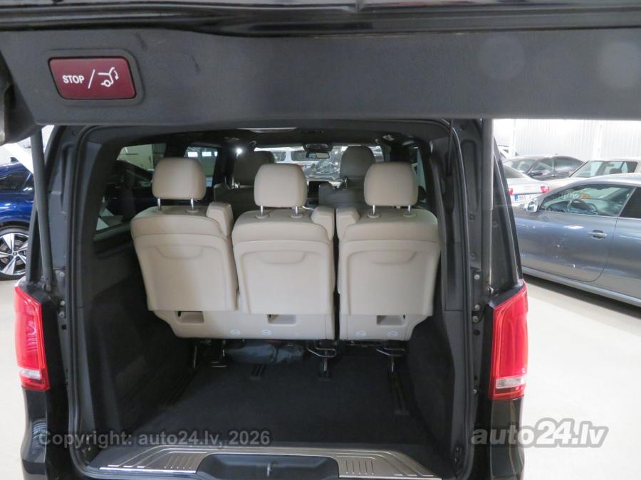 Black Mercedes-Benz V-Class 2019 in Tallinn, with an engine capacity of 2.00 L and mileage of 185 thousand km for 33800 €, photo 12 on AUTOMOTO.COM.LV