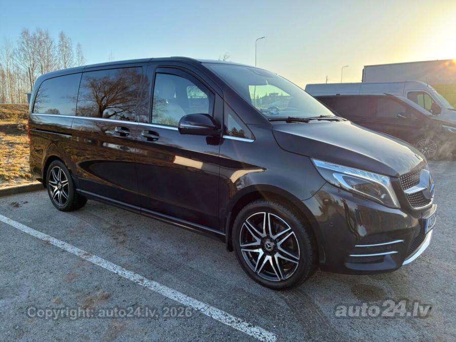 Black Mercedes-Benz V-Class 2020 in Tallinn, with an engine capacity of 2.00 L and mileage of 270 thousand km for 39000 €, photo 5 on AUTOMOTO.COM.LV