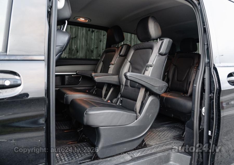 Black Mercedes-Benz V-Class 2020 in Tallinn, with an engine capacity of 2.00 L and mileage of 126 thousand km for 49900 €, photo 14 on AUTOMOTO.COM.LV