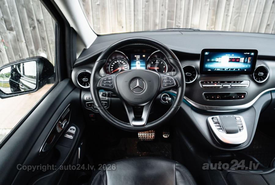 Black Mercedes-Benz V-Class 2020 in Tallinn, with an engine capacity of 2.00 L and mileage of 126 thousand km for 49900 €, photo 18 on AUTOMOTO.COM.LV