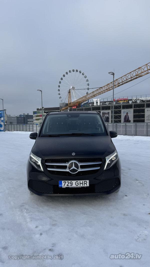 Black Mercedes-Benz V-Class 2022 in Tallinn, with an engine capacity of 2.00 L and mileage of 96 thousand km for 50900 €, photo 3 on AUTOMOTO.COM.LV