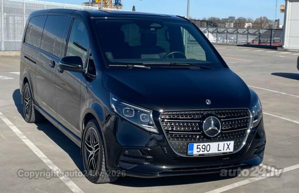 Melns Mercedes-Benz V-Class 2024 Tallina, ar dzinēja tilpumu 2.00 L un nobraukumu 36 tūkst. km par 89000 €, foto  vietnē AUTOMOTO.COM.LV