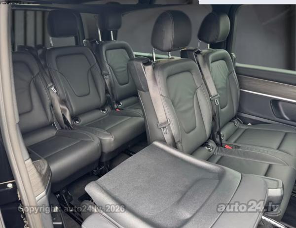 Black Mercedes-Benz V-Class 2025 in Tallinn, with an engine capacity of 2.00 L and mileage of 56 thousand km for 78900 €, photo 8 on AUTOMOTO.COM.LV
