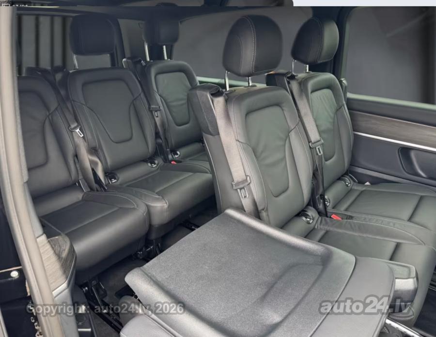 Black Mercedes-Benz V-Class 2025 in Tallinn, with an engine capacity of 2.00 L and mileage of 56 thousand km for 78900 €, photo 9 on AUTOMOTO.COM.LV