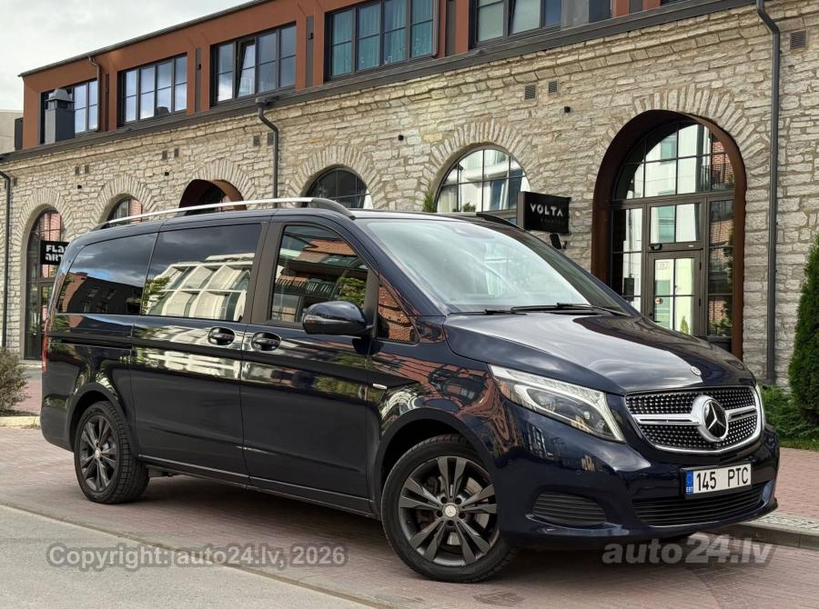 Blue Mercedes-Benz V-Class 2017 in Tallinn, with an engine capacity of 2.10 L and mileage of 247 thousand km for 29900 €, photo 6 on AUTOMOTO.COM.LV