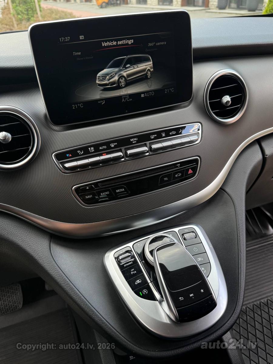 Blue Mercedes-Benz V-Class 2017 in Tallinn, with an engine capacity of 2.10 L and mileage of 247 thousand km for 29900 €, photo 15 on AUTOMOTO.COM.LV