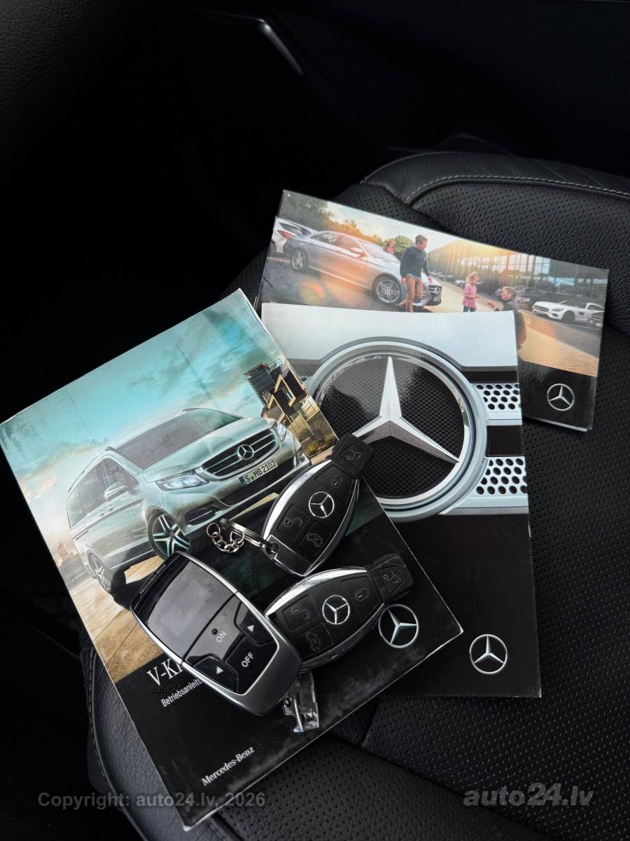 Blue Mercedes-Benz V-Class 2017 in Tallinn, with an engine capacity of 2.10 L and mileage of 247 thousand km for 29900 €, photo 25 on AUTOMOTO.COM.LV