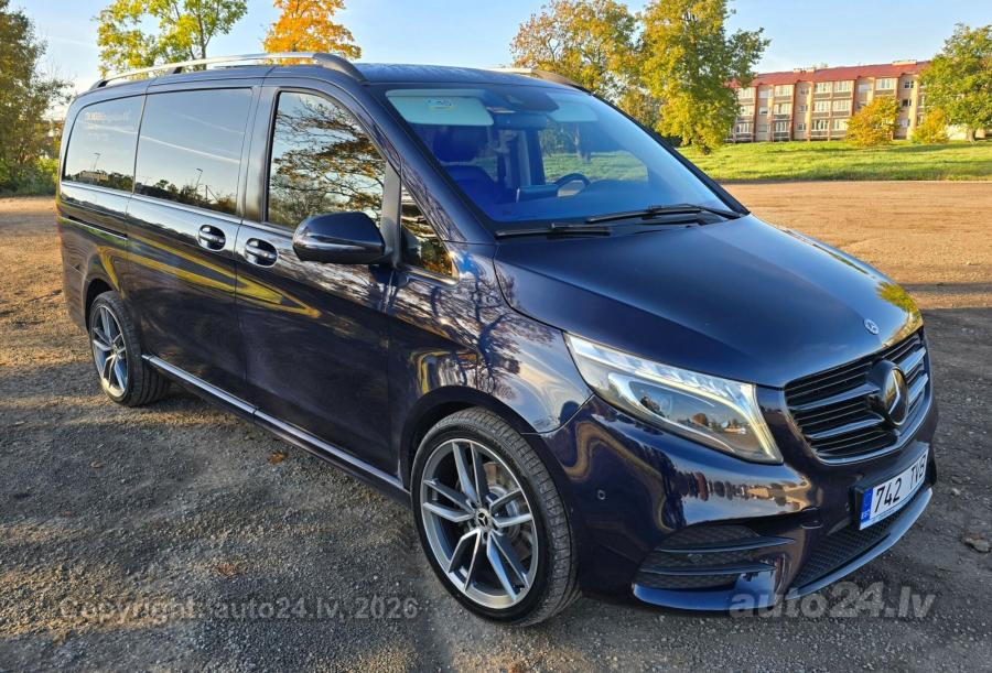 Blue Mercedes-Benz V-Class 2018 in Tallinn, with an engine capacity of 2.10 L and mileage of 240 thousand km for 40000 €, photo 1 on AUTOMOTO.COM.LV