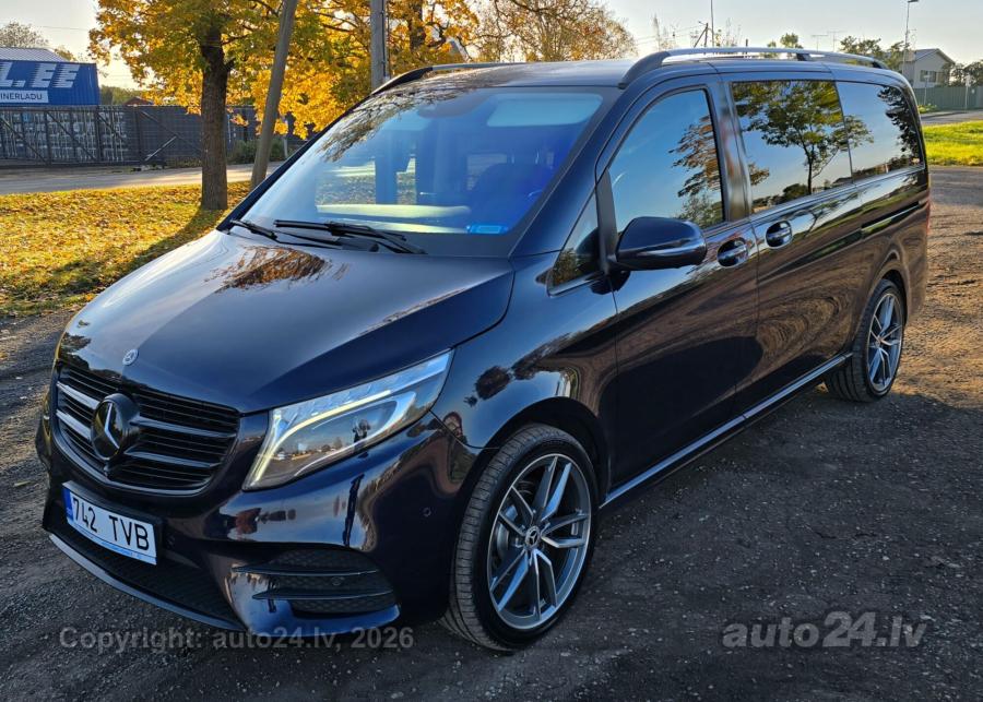 Blue Mercedes-Benz V-Class 2018 in Tallinn, with an engine capacity of 2.10 L and mileage of 240 thousand km for 40000 €, photo 3 on AUTOMOTO.COM.LV