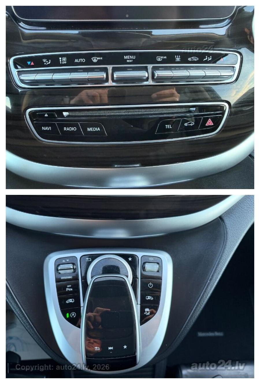 Brown Mercedes-Benz V-Class 2017 in Tartu, with an engine capacity of 2.10 L and mileage of 246 thousand km for 28900 €, photo 20 on AUTOMOTO.COM.LV