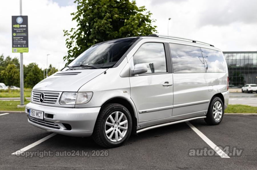 Pelēks Mercedes-Benz V-Class 2001 Tallina, ar dzinēja tilpumu 2.20 L un nobraukumu 379 tūkst. km par 5999 €, foto 1 vietnē AUTOMOTO.COM.LV