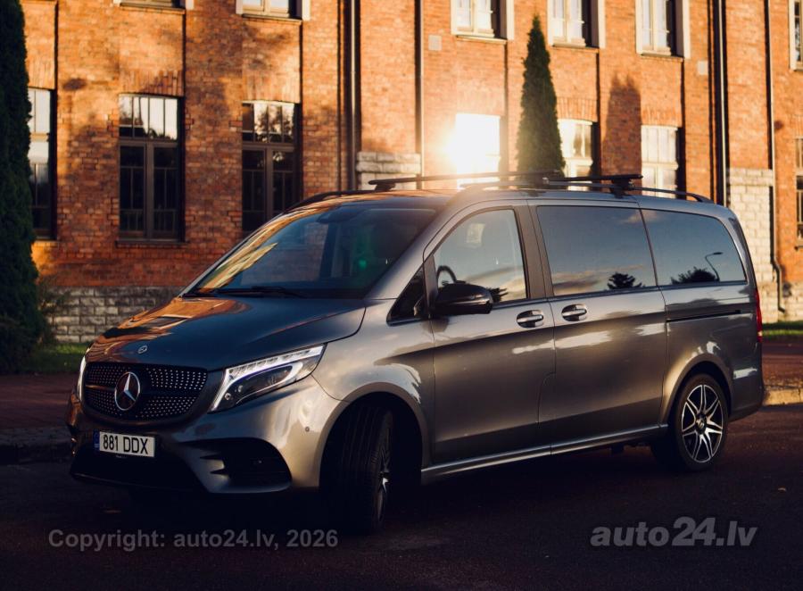 Grey Mercedes-Benz V-Class 2022 in Tallinn, with an engine capacity of 2.00 L and mileage of 93 thousand km for 60000 €, photo 1 on AUTOMOTO.COM.LV