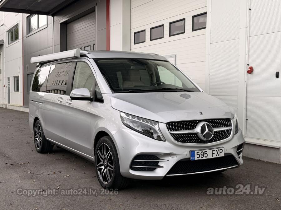 Pelēks Mercedes-Benz V-Class 2024 Tallina, ar dzinēja tilpumu 2.00 L un nobraukumu 27 tūkst. km par 83080 €, foto 1 vietnē AUTOMOTO.COM.LV
