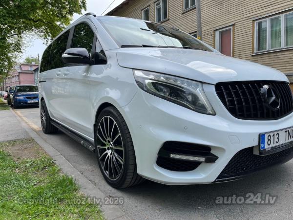 White Mercedes-Benz V-Class 2014 in Tallinn, with an engine capacity of 2.10 L and mileage of 409 thousand km for 26900 €, photo 2 on AUTOMOTO.COM.LV
