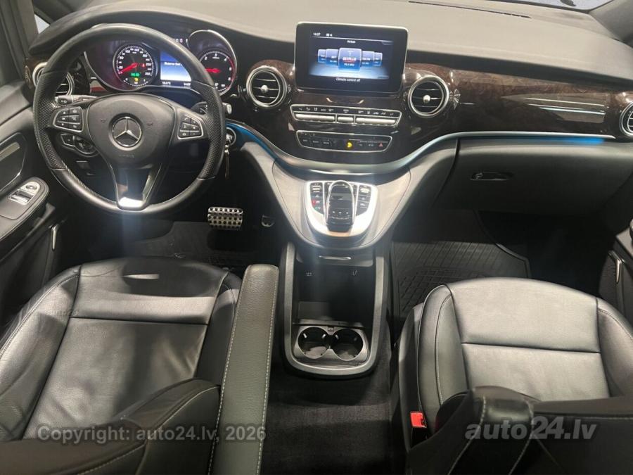 White Mercedes-Benz V-Class 2017 in Tallinn, with an engine capacity of 2.10 L and mileage of 171 thousand km for 29900 €, photo 10 on AUTOMOTO.COM.LV