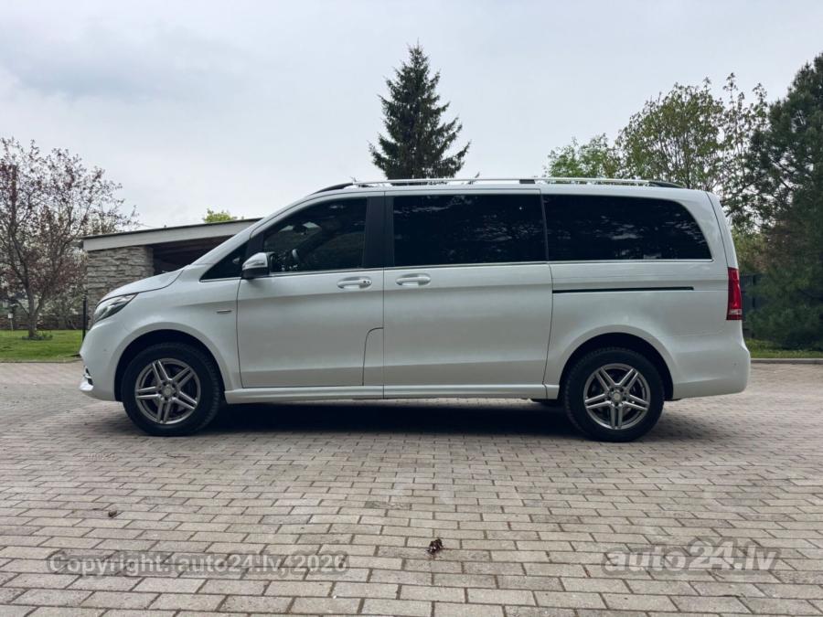 White Mercedes-Benz V-Class 2017 in Tallinn, with an engine capacity of 2.10 L and mileage of 154 thousand km for 39000 €, photo 14 on AUTOMOTO.COM.LV