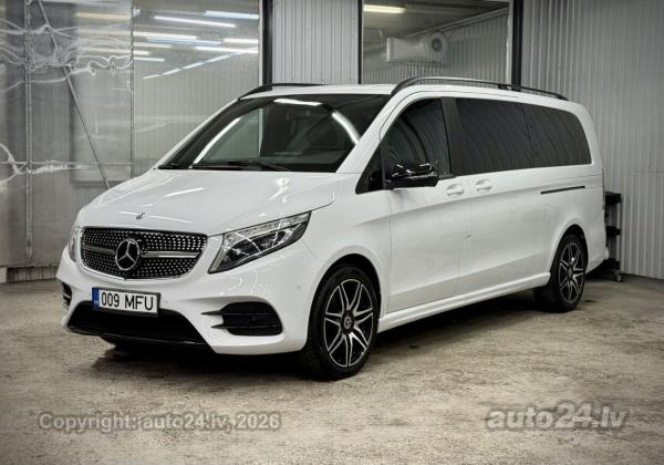White Mercedes-Benz V-Class 2018 in Tallinn, with an engine capacity of 2.10 L and mileage of 107 thousand km for 49990 €, photo 3 on AUTOMOTO.COM.LV