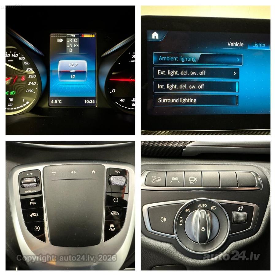 White Mercedes-Benz V-Class 2023 in Tartu, with an engine capacity of 1.95 L and mileage of 187 thousand km for 62000 €, photo 15 on AUTOMOTO.COM.LV