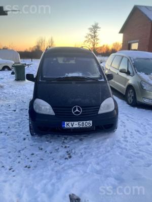 Melns Mercedes-Benz Vaneo 2004 Limbaži, ar dzinēja tilpumu 1.70 L un nobraukumu 361 tūkst. km par 600 €, foto  vietnē AUTOMOTO.COM.LV